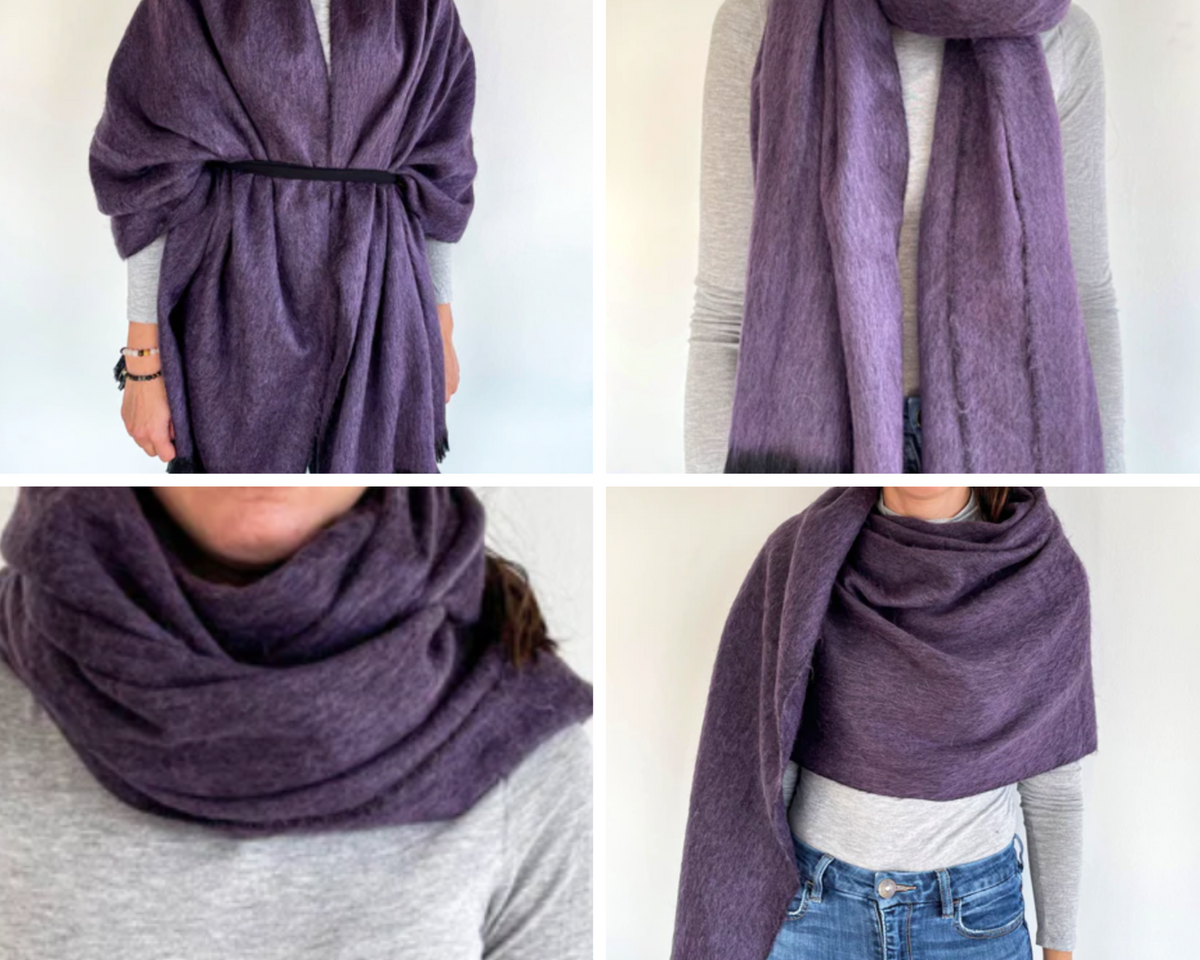 DIFFERENT WAYS TO WEAR FANCY ALPACA SHAWLS – Fancy Alpaca