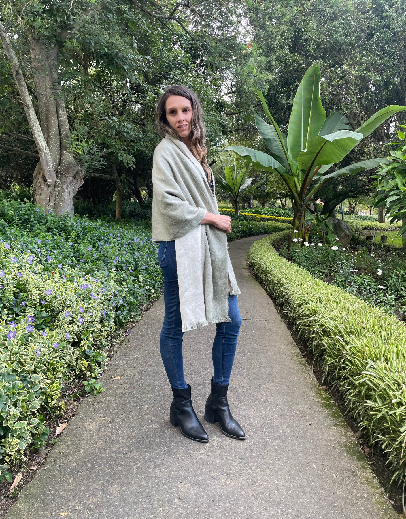 Cozy Luxury Reversible Natural Tone Alpaca Shawl Wrap – Fancy Alpaca