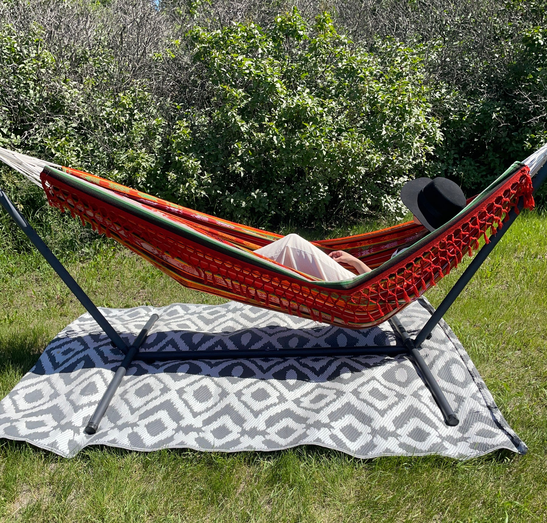Summer Boho Tribal Ecuadorian Hammock With Fringe – Fancy Alpaca